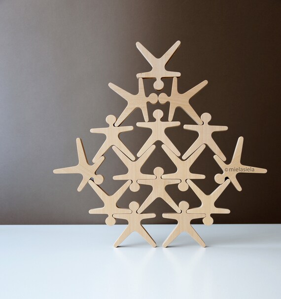 Wooden Stacking and Balancing Game Balance Stacking Toy | Etsy