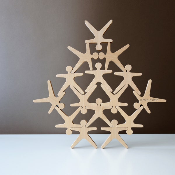 Wooden Acrobat Toy - Etsy