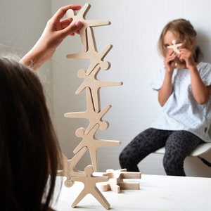 Wooden Stacking Balance Board Game ACROBATS® by Mielasiela - Wooden ...