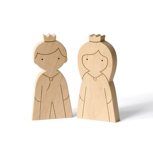 Natural Wood Princess Doll: Waldorf-inspired Toy - Etsy