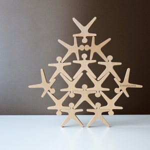 Wooden Stacking Balance Board Game ACROBATS® by Mielasiela - Wooden ...