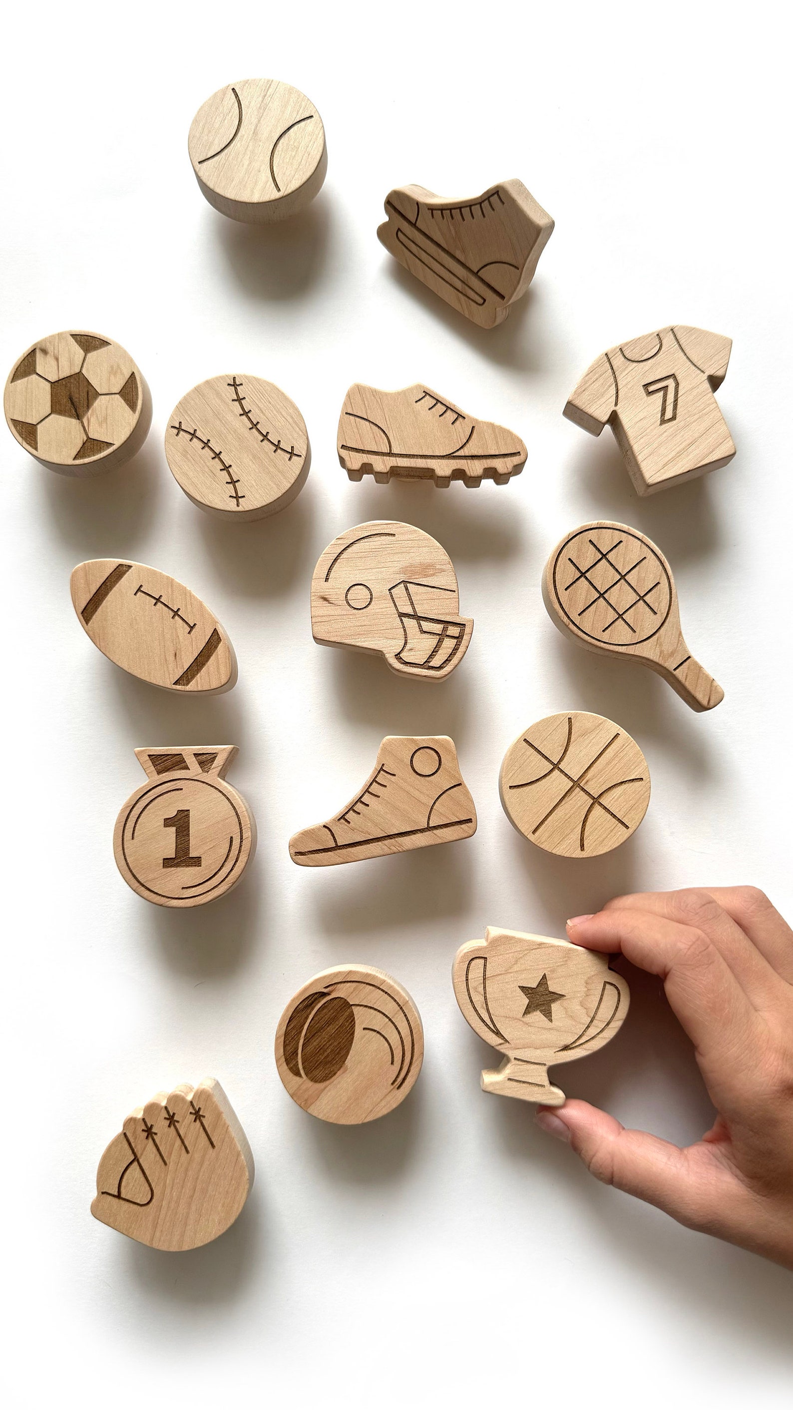 Sports Themed Wood Knobs - Nursery Dresser Drawer Pulls, 1 Pcs - Etsy