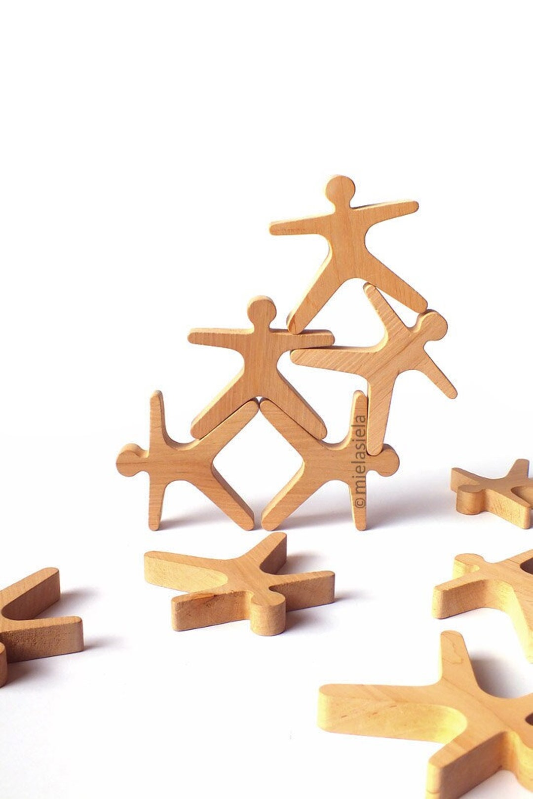 Wooden Stacking Balance Board Game ACROBATS® by Mielasiela - Wooden ...