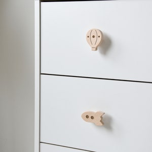Transport Theme Drawer Knobs - Vehicle Nursery Dresser Pulls, Wooden Cabinet Handles, Boy Room ...
