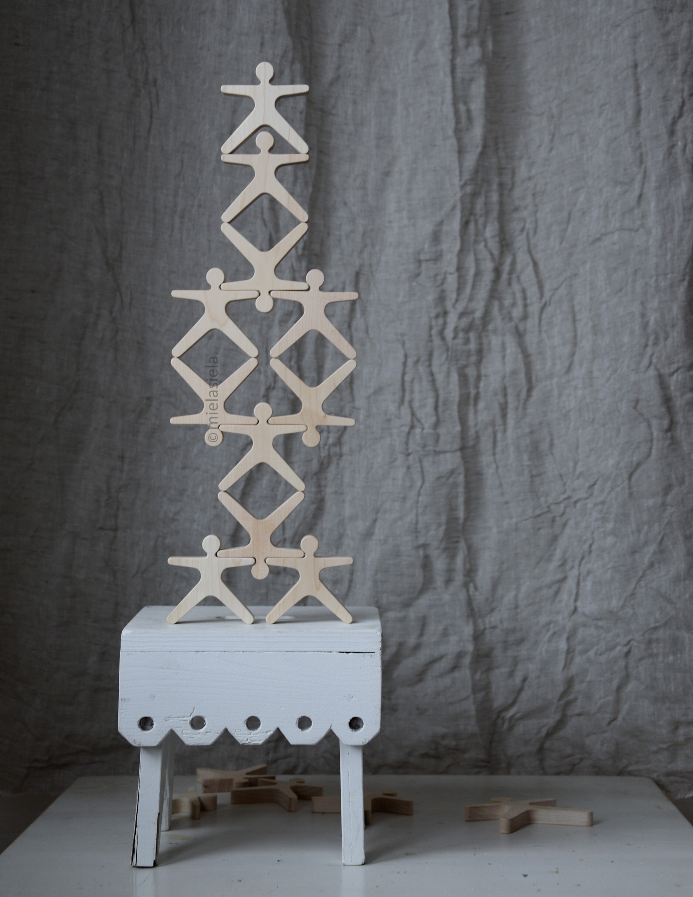 Wooden Stacking Balance Board Game ACROBATS® by Mielasiela - Wooden ...
