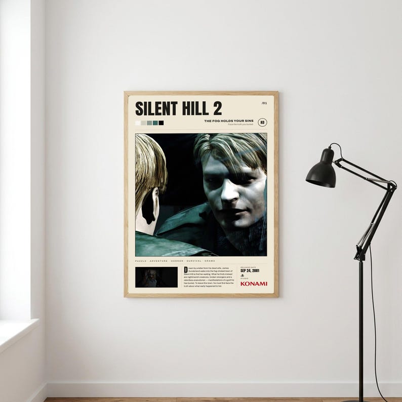 Silent Hill 2 Poster, Horror Game Wall Art, Gaming Room Decor (digital ...