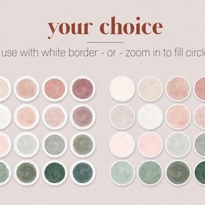 20 Boho Bloom Watercolor Instagram Highlight Covers, Neutral Story ...