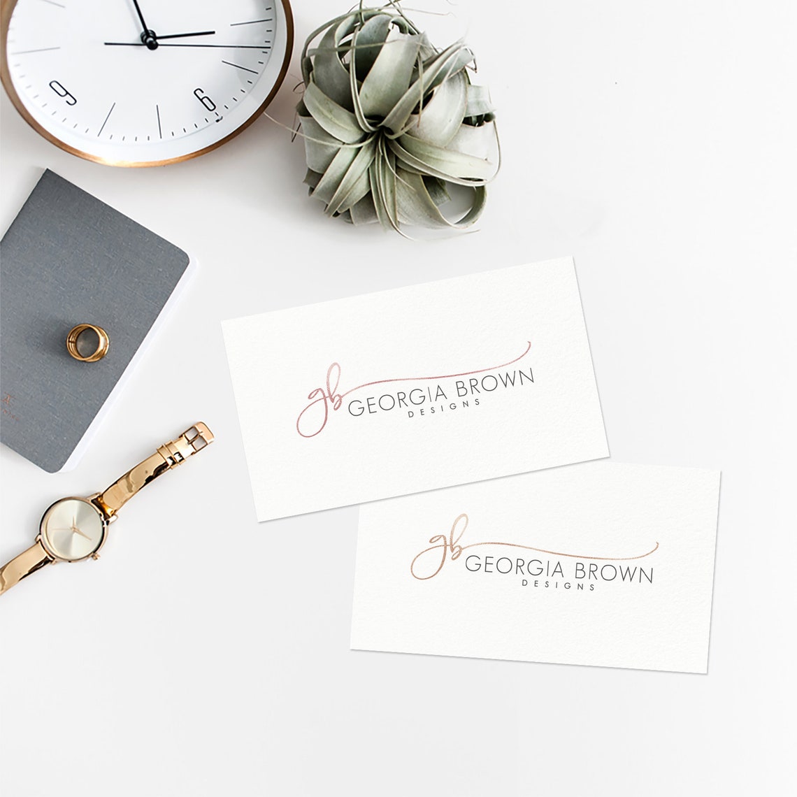 Custom Premade Hand Drawn Initials Logo photography | Etsy