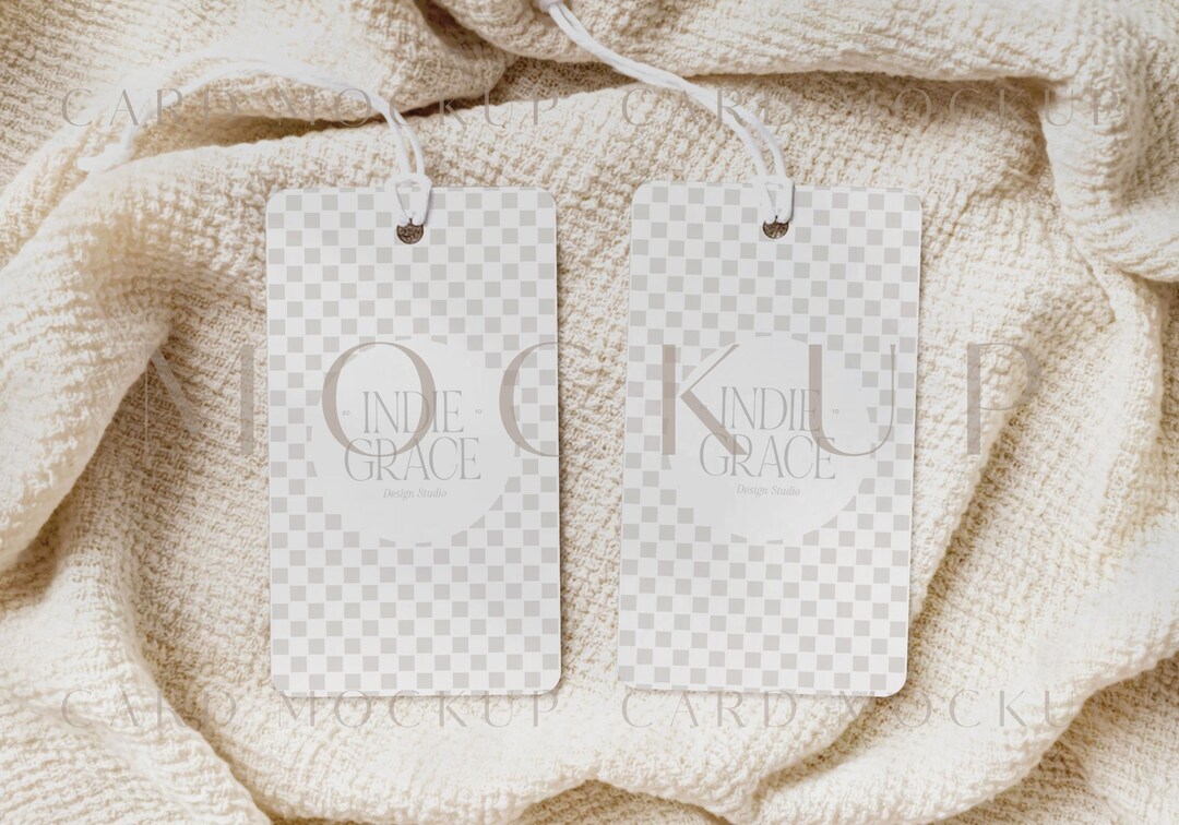 Modern Hang Tag Mockup, Branding Stationary Mockup, Two Sided HANGTAG ...