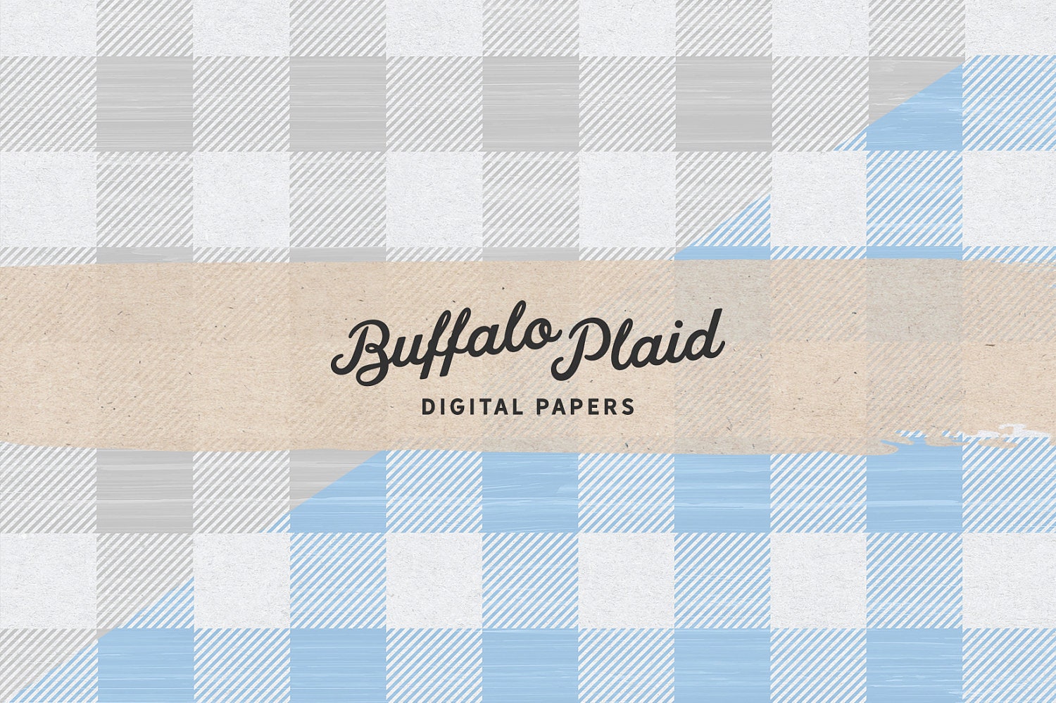 Pretty Pastel & Rose Gold Vintage Buffalo Plaid Papers Check - Etsy