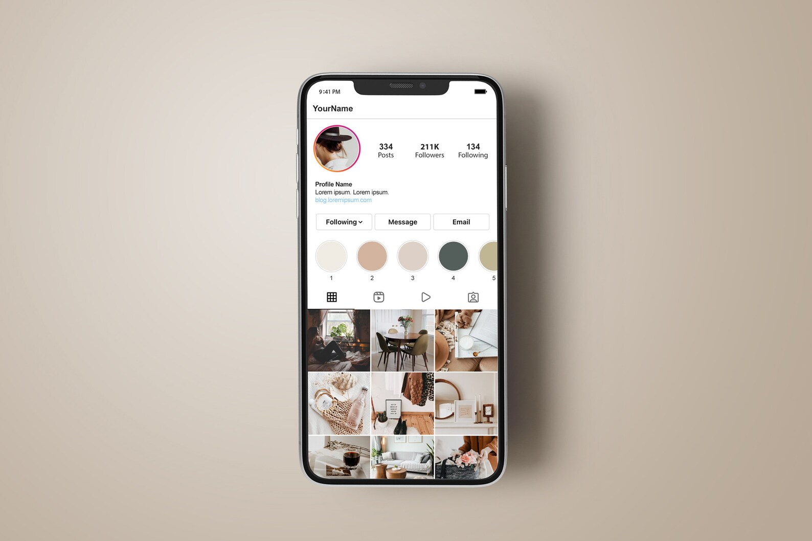 Modern Earthy Solid Color Instagram Highlight Covers Earth | Etsy