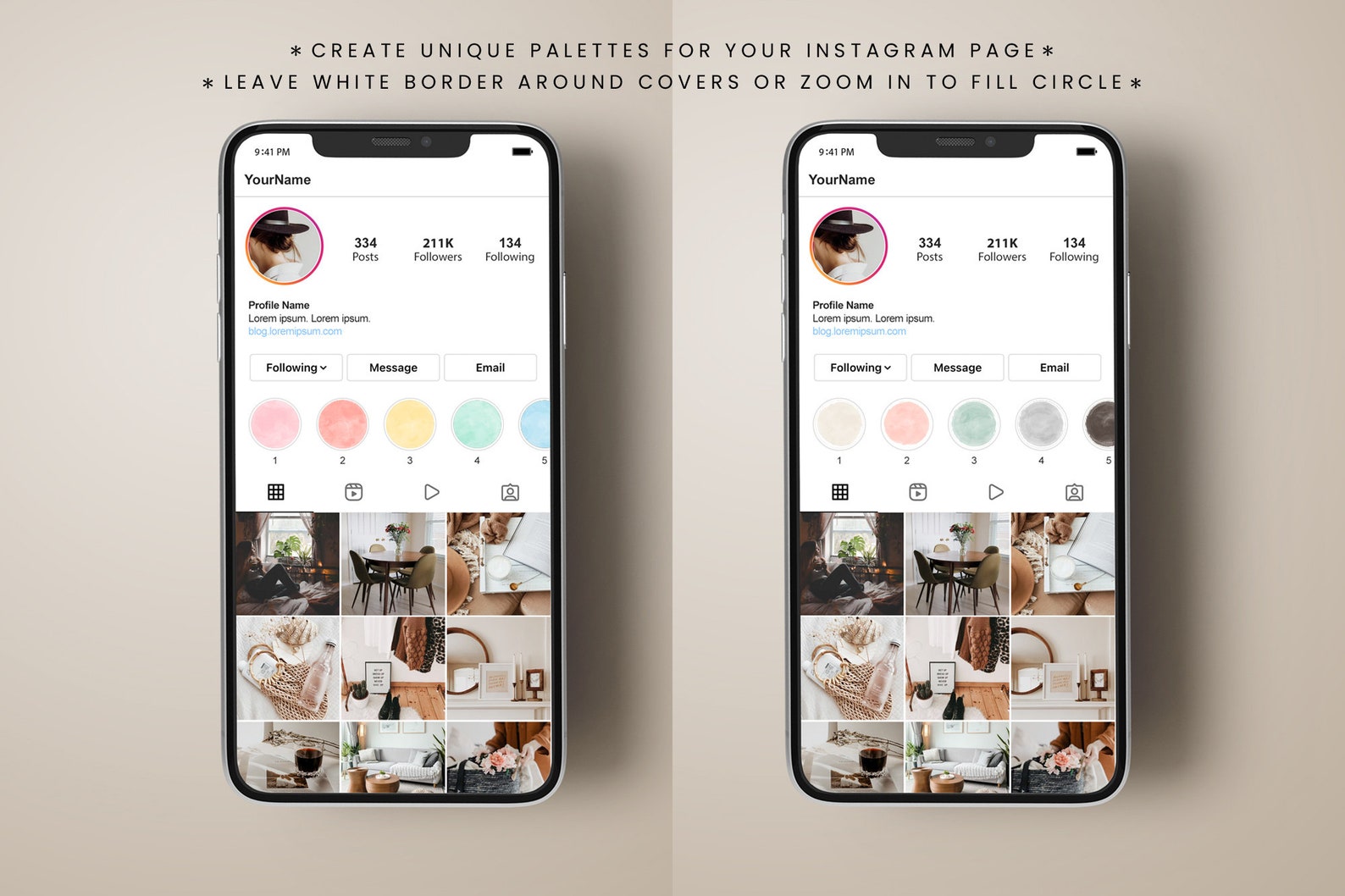20 Colorful Watercolor Instagram Highlight Covers, Neutral Instagram ...