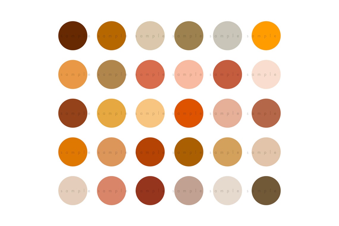 Solid Warm Spice Instagram Highlight Covers Burnt Orange | Etsy