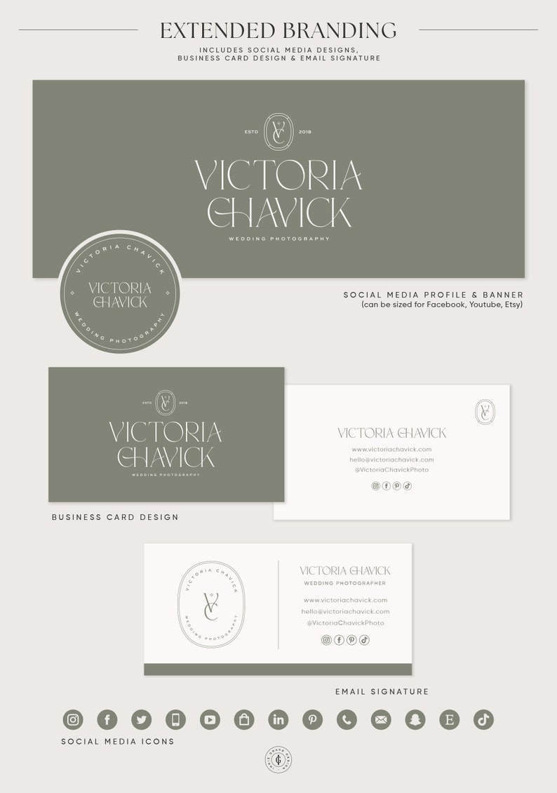 Semi Custom Modern Logo Design Minimalist Font Logos Premade - Etsy