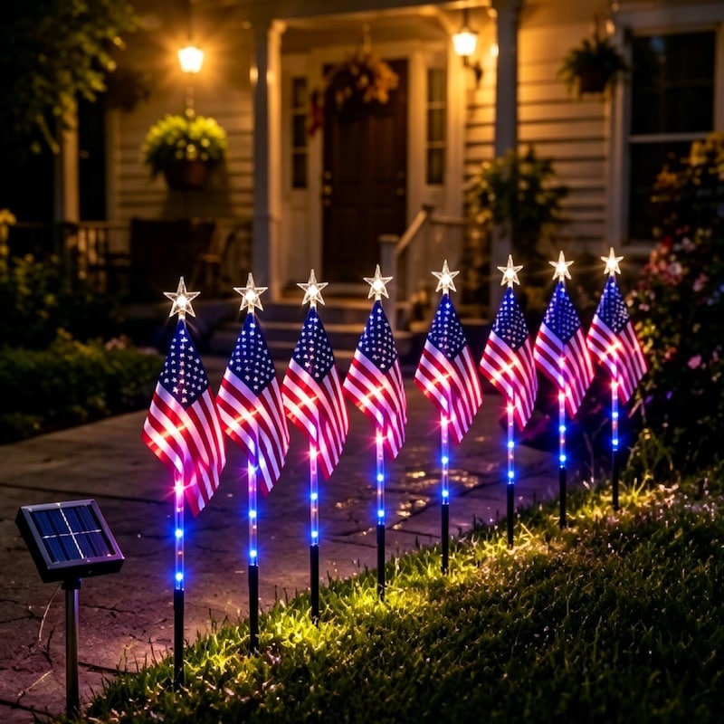 Outdoor Flag Lights - Etsy