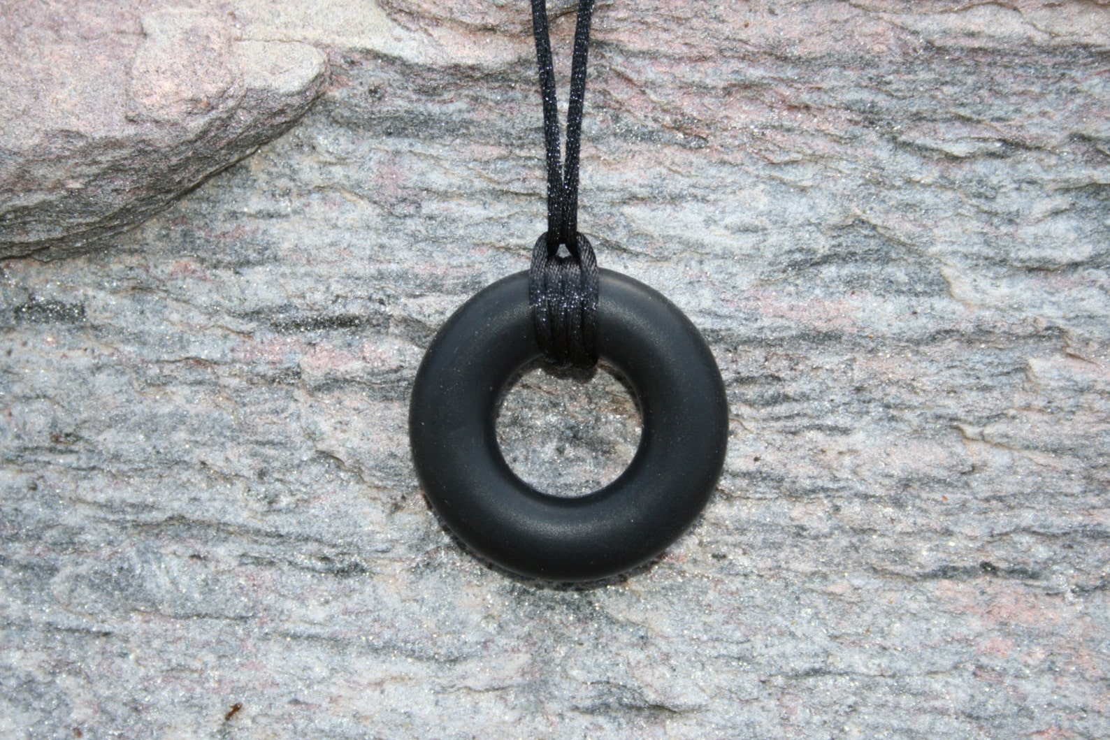 Sensory Necklace for Children With Chewable Circle Pendant - Etsy