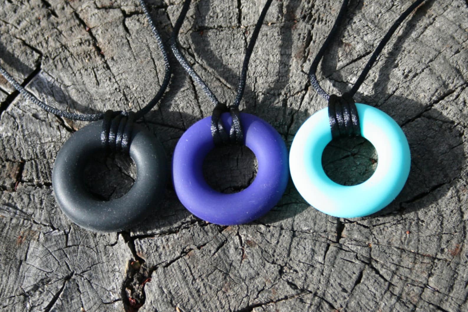 Sensory Necklace for Children With Chewable Circle Pendant - Etsy