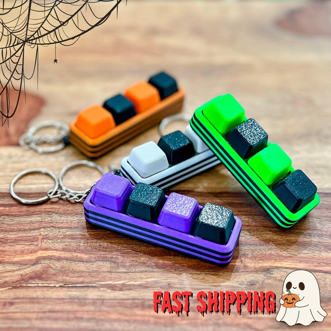 Spooky Halloween Fidget Clicker – Mechanical ASMR Desk Toy – 3D Printed ...