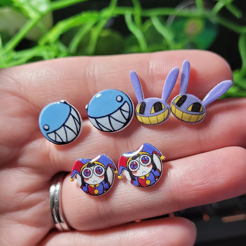 Circus Earrings Studs - Etsy