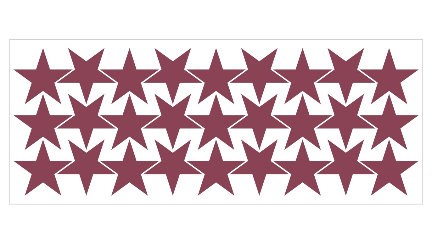 Star-shaped vinyl stickers 1.25in many colours available | Etsy