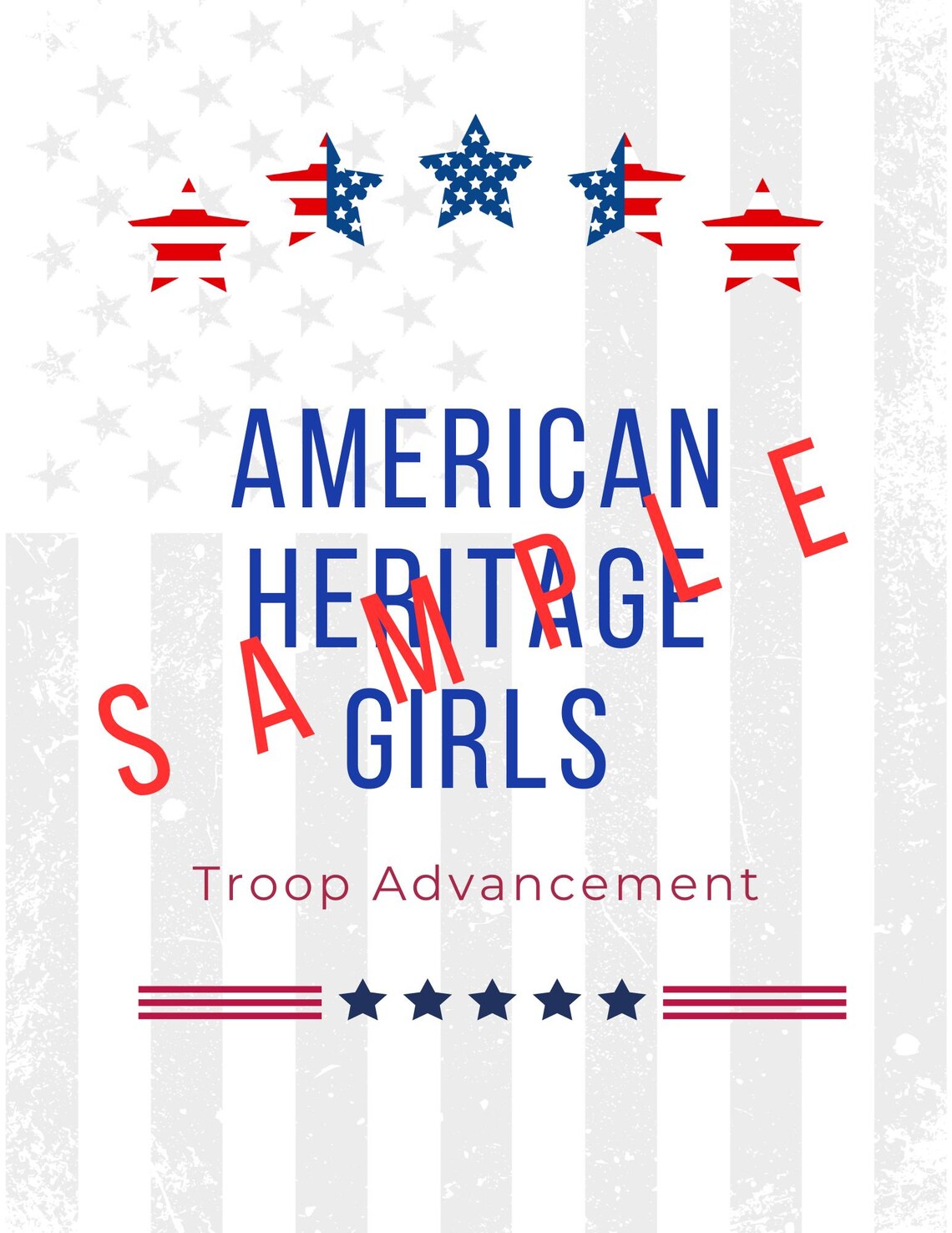 American Heritage Girls Binder Covers (all Board Members and Unit ...