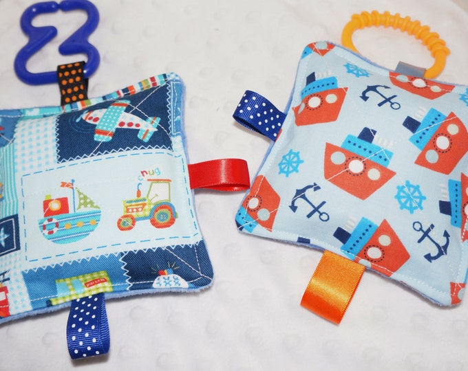 Baby Toys 2 Crinkle Toys NAUTICAL THEME Plush Mineky Toys - Etsy