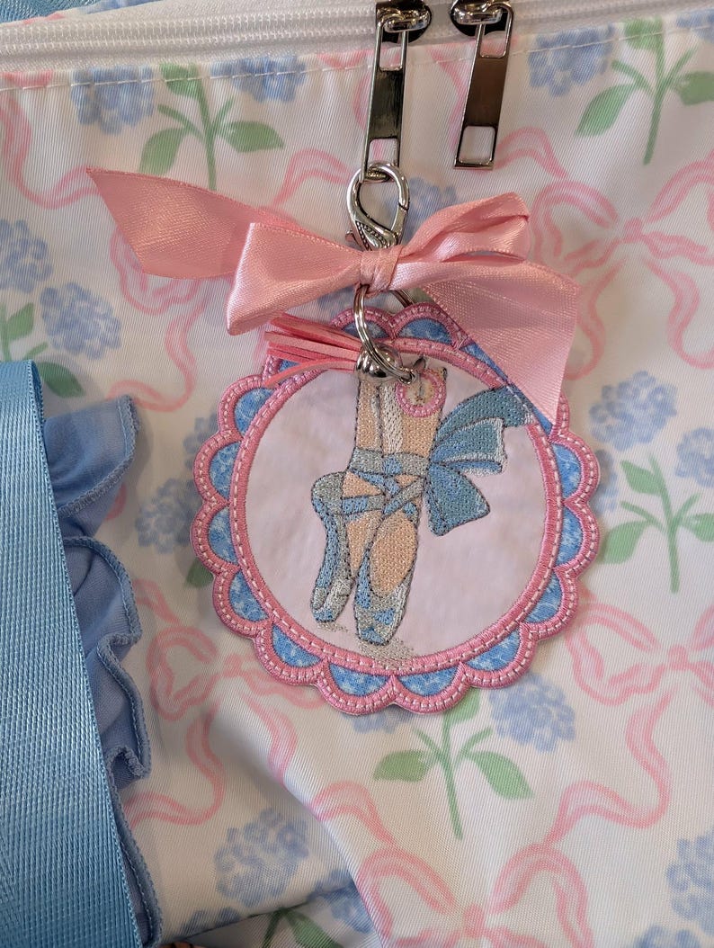 Girls Ballet Dance Bag, Chic Floral Weekend Bag. Personalized. Comes ...