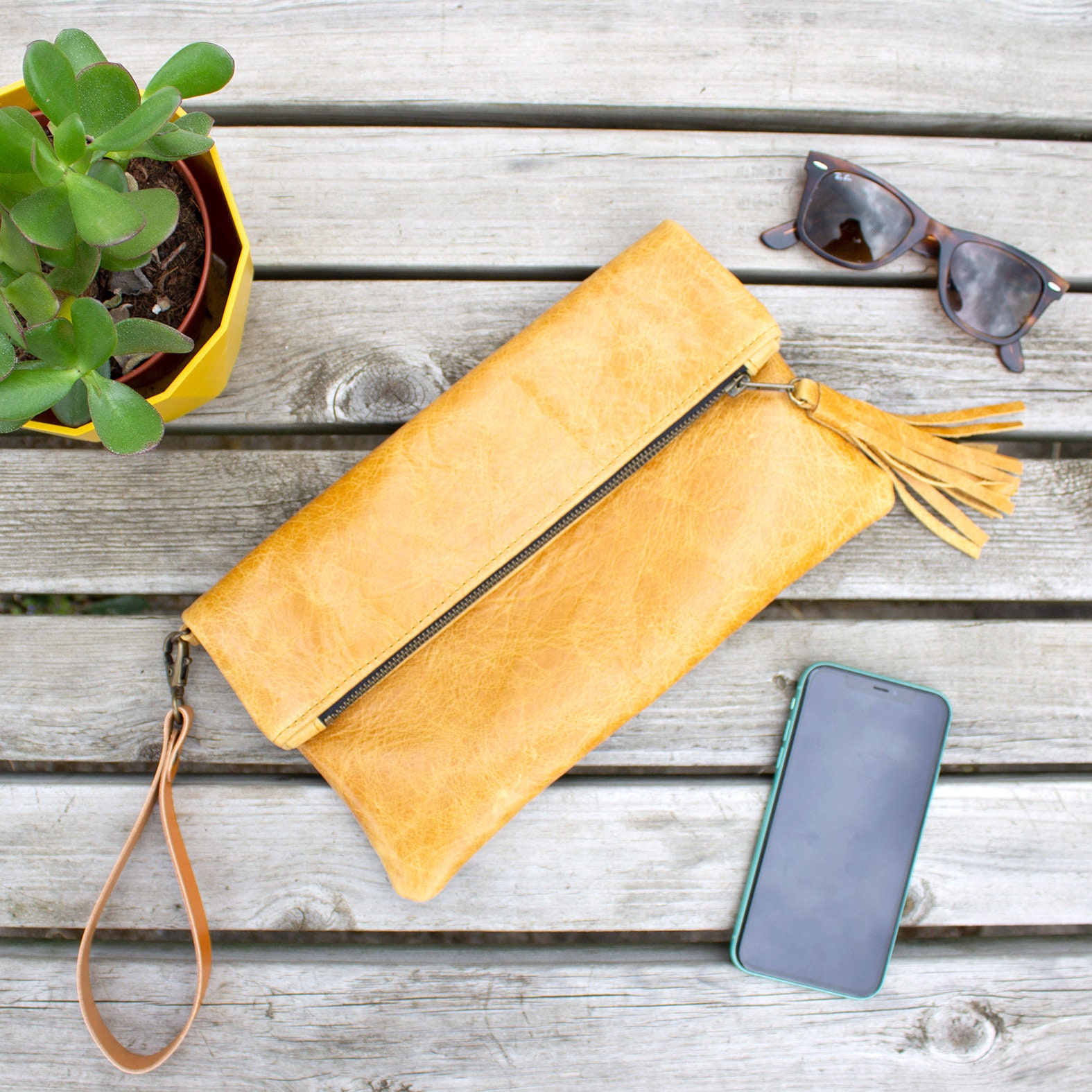Fold Over Clutch Bag PDF Pattern, Template for Leather Bag ...