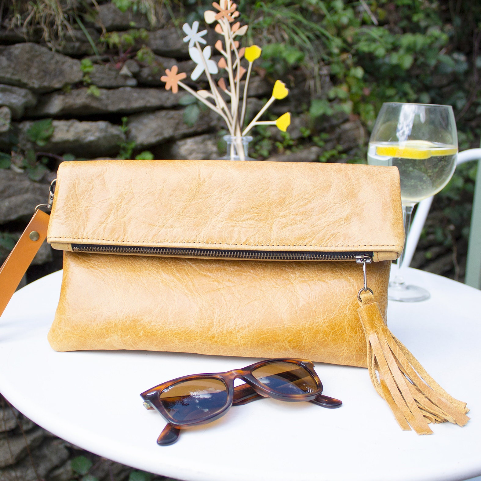 Fold Over Clutch Bag PDF Pattern, Template for Leather Bag ...