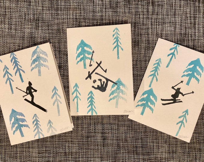 Starry Mountains Block Print - Etsy