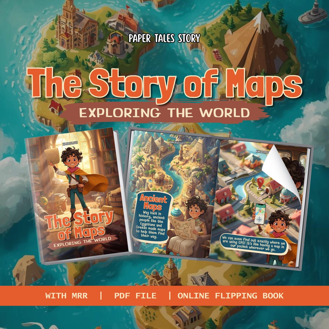 The Story of Maps Children's Geography Storybook (PDF Download) - Etsy
