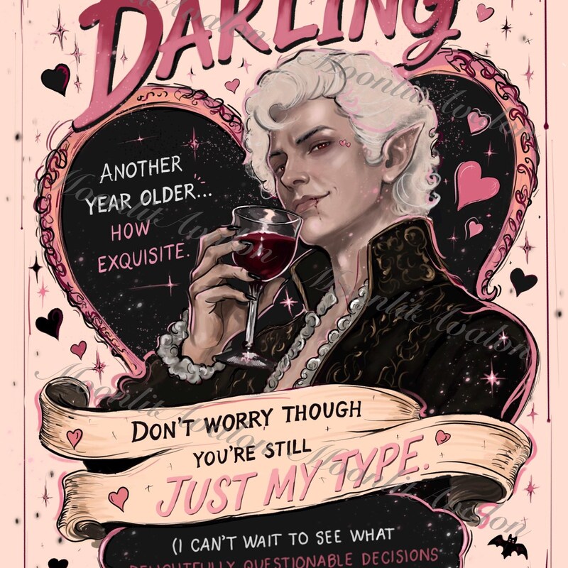 Vampire Birthday Greeting - Etsy
