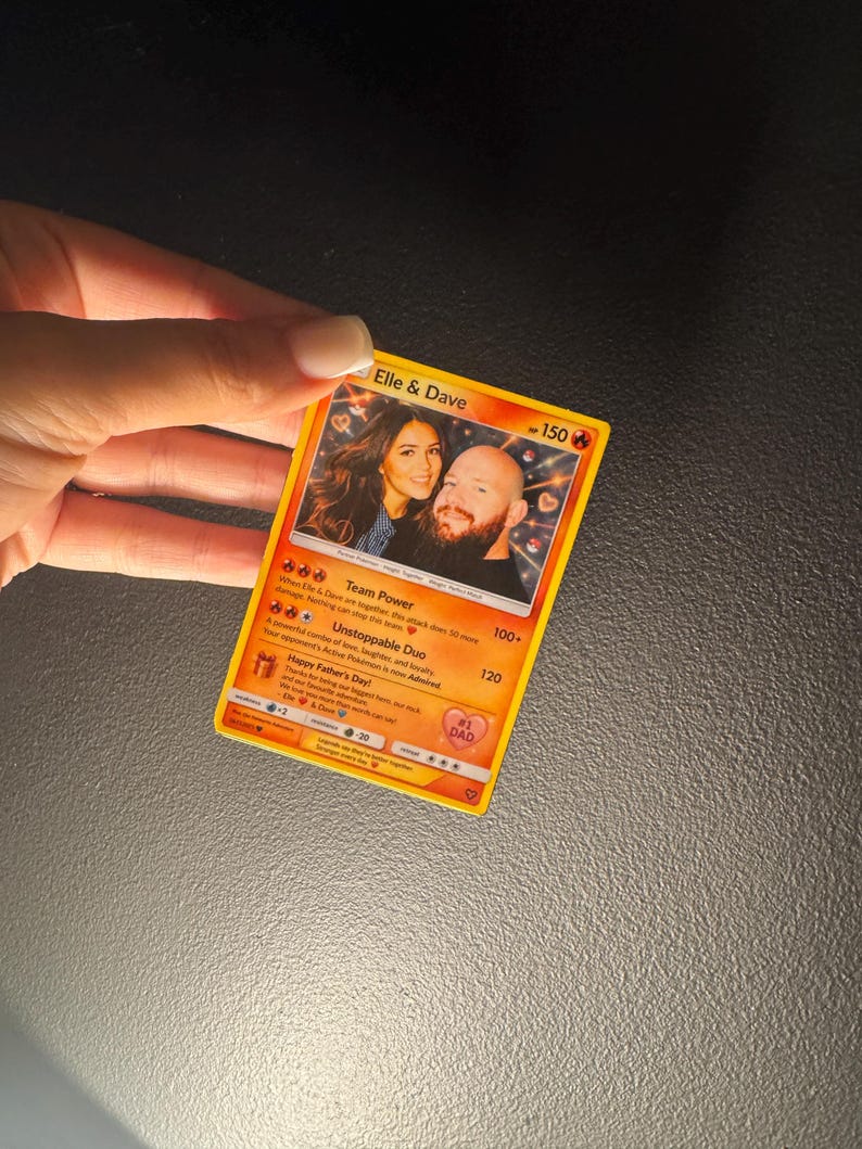 Personalised Pokémon Inspired Cards - Etsy