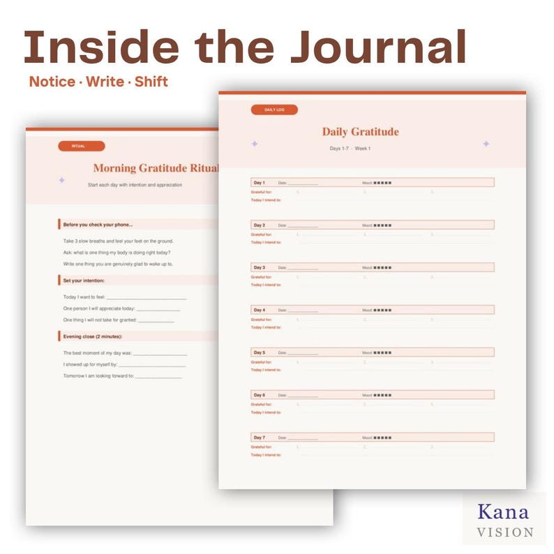 Gratitude Journal · 365-day Daily Prompts Printable · Gratitude Log PDF ...