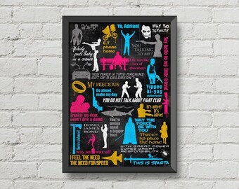 Movie Quotes Poster | Etsy