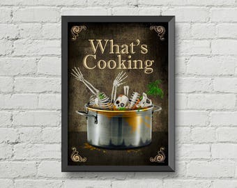 Skull kitchen | Etsy