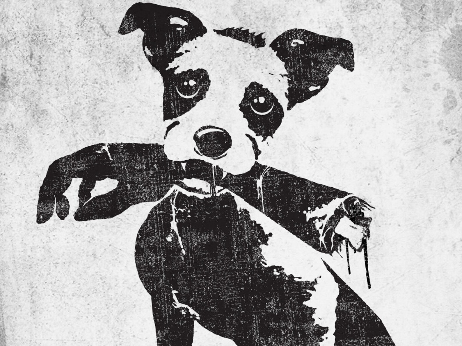 Gothic Decor,good Dog,black and White Art,funny Prints,gothic Decor ...