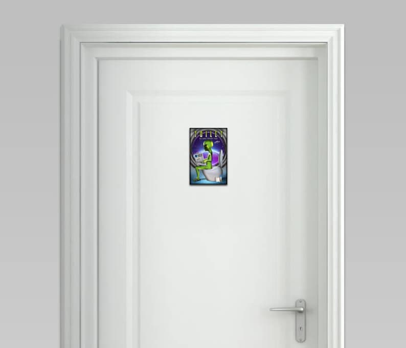 Door Signaliens Poop Tootoilet Door Signufo Signspace - Etsy