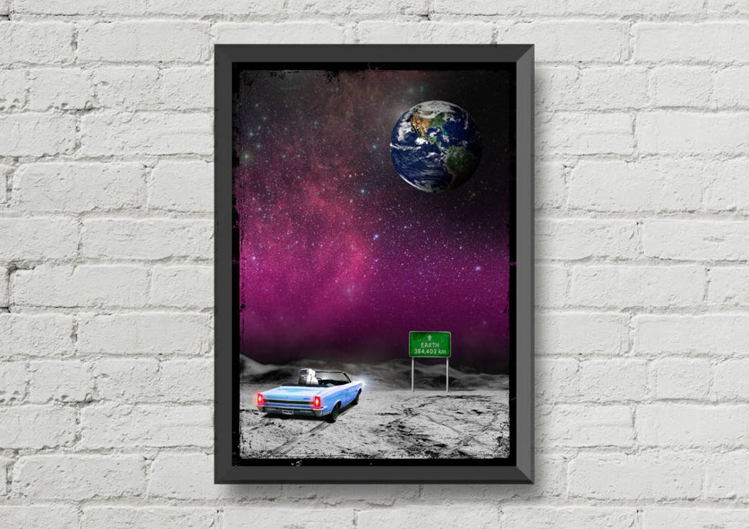 Space Poster,we Have a Long Way to Go,space Poster,moon Poster,moon Art ...