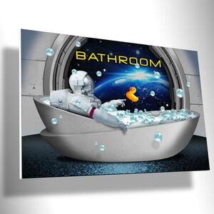 Toilet and Bathroom Door Signs,toilet Sign,bathroom Sign, Astronaut ...
