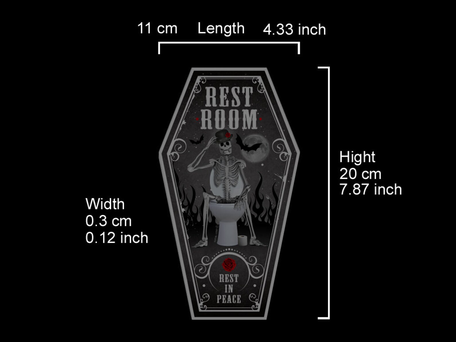 Gothic Door Signrest Room Signcoffin Shapegothic - Etsy