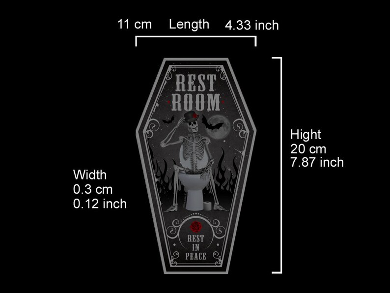 Gothic Door Signrest Room Signcoffin Shapegothic - Etsy