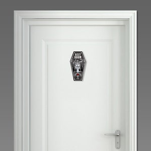 Gothic Door Sign,rest Room Sign,coffin Shape,gothic Decor,gothic Art ...