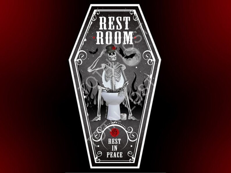 Gothic Door Signrest Room Signcoffin Shapegothic - Etsy