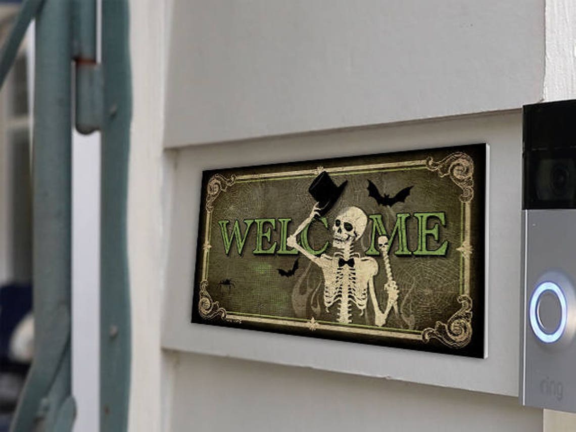 Gothic Welcome Signwall Decorgothic Decorskulls Decorhome - Etsy