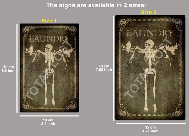 Gothic Laundry signsLaundry door signGothic decorgothic | Etsy