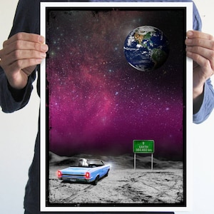 Space Poster,we Have a Long Way to Go,space Poster,moon Poster,moon Art ...