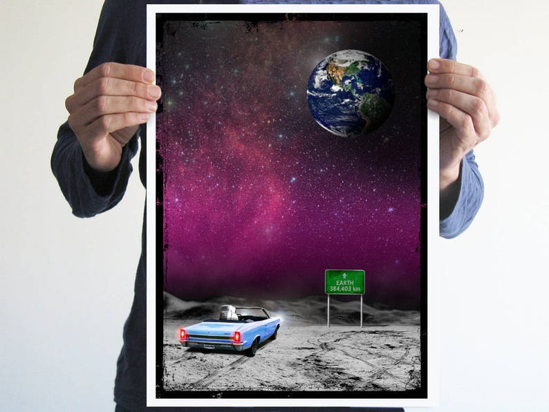 Space Poster,we Have a Long Way to Go,space Poster,moon Poster,moon Art ...