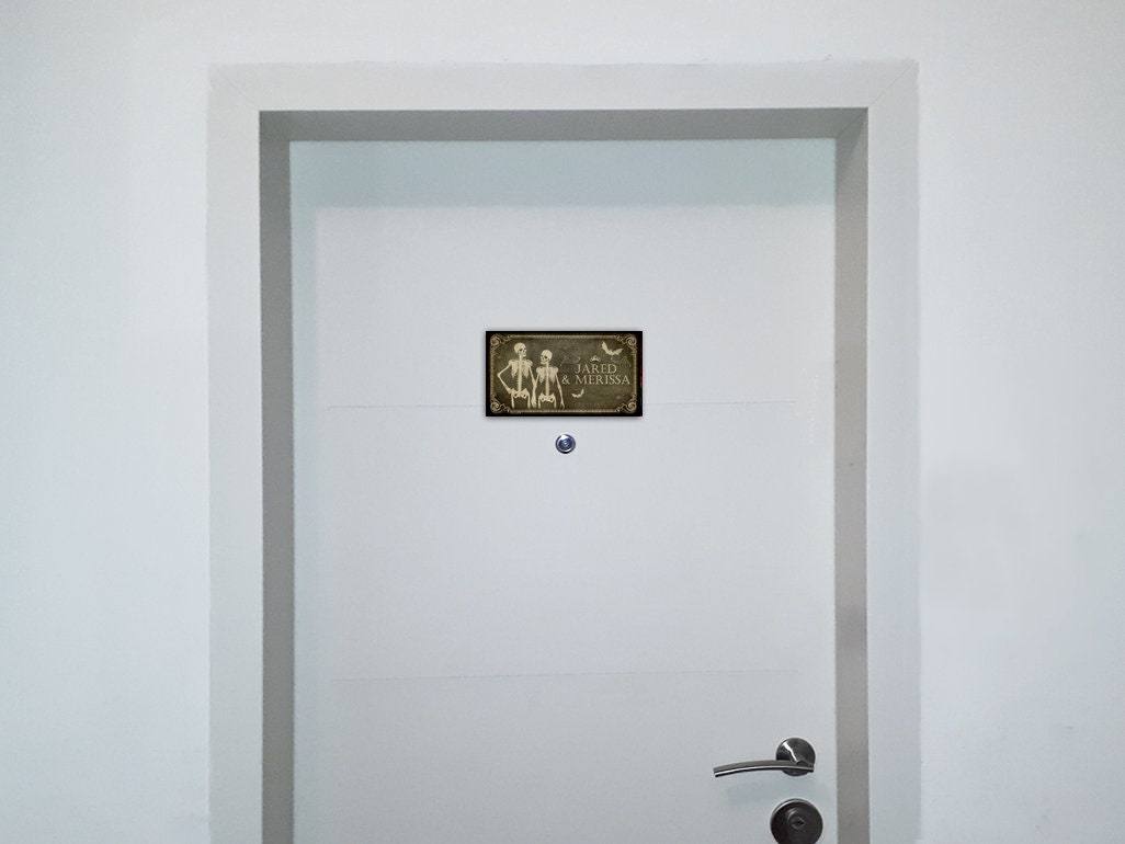 Personalized Gothic Door Signcustom Door Signfront Door Sign | Etsy