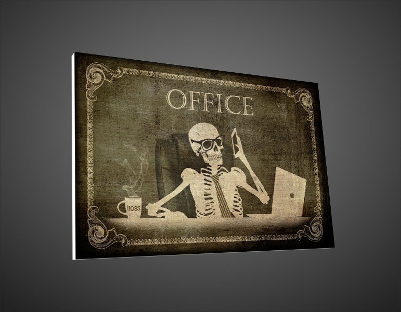 Gothic Office Signoffice Decor Ideasgothic Decorgothic | Etsy